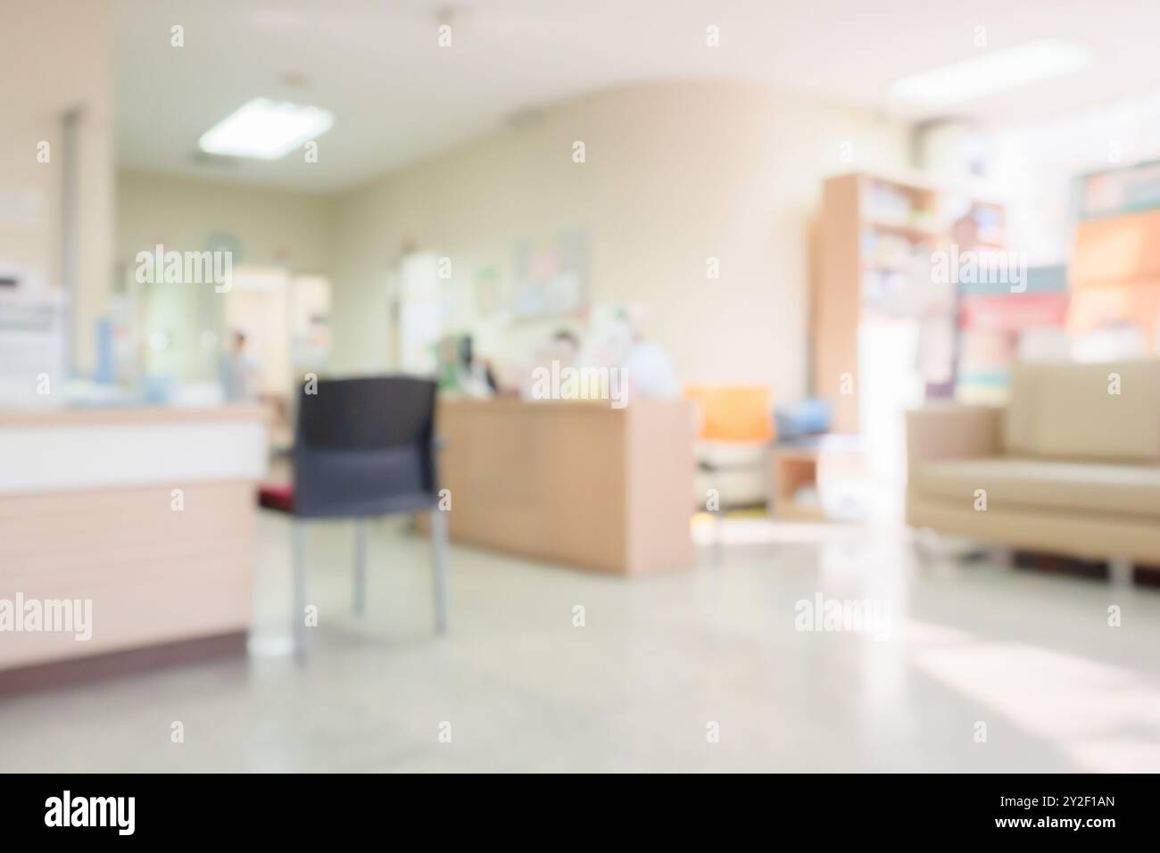 Abstract blur hospital clinic medical interior background Stock Photo ...