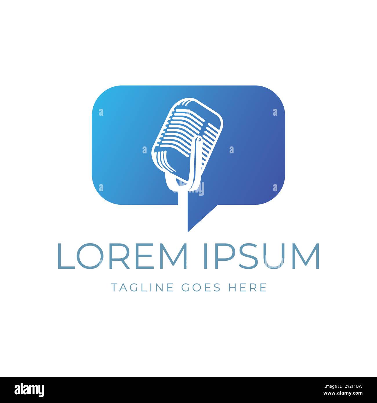 Simple Minimalist Bubble Chat with Mic Microphone Headphones Waveform ...