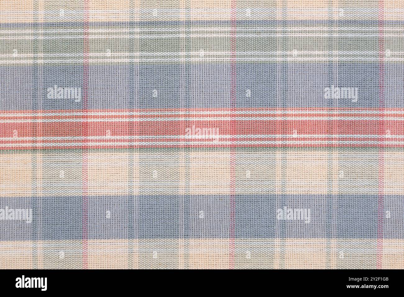 Geometric fabric check pattern background consisting of thin and thick ...