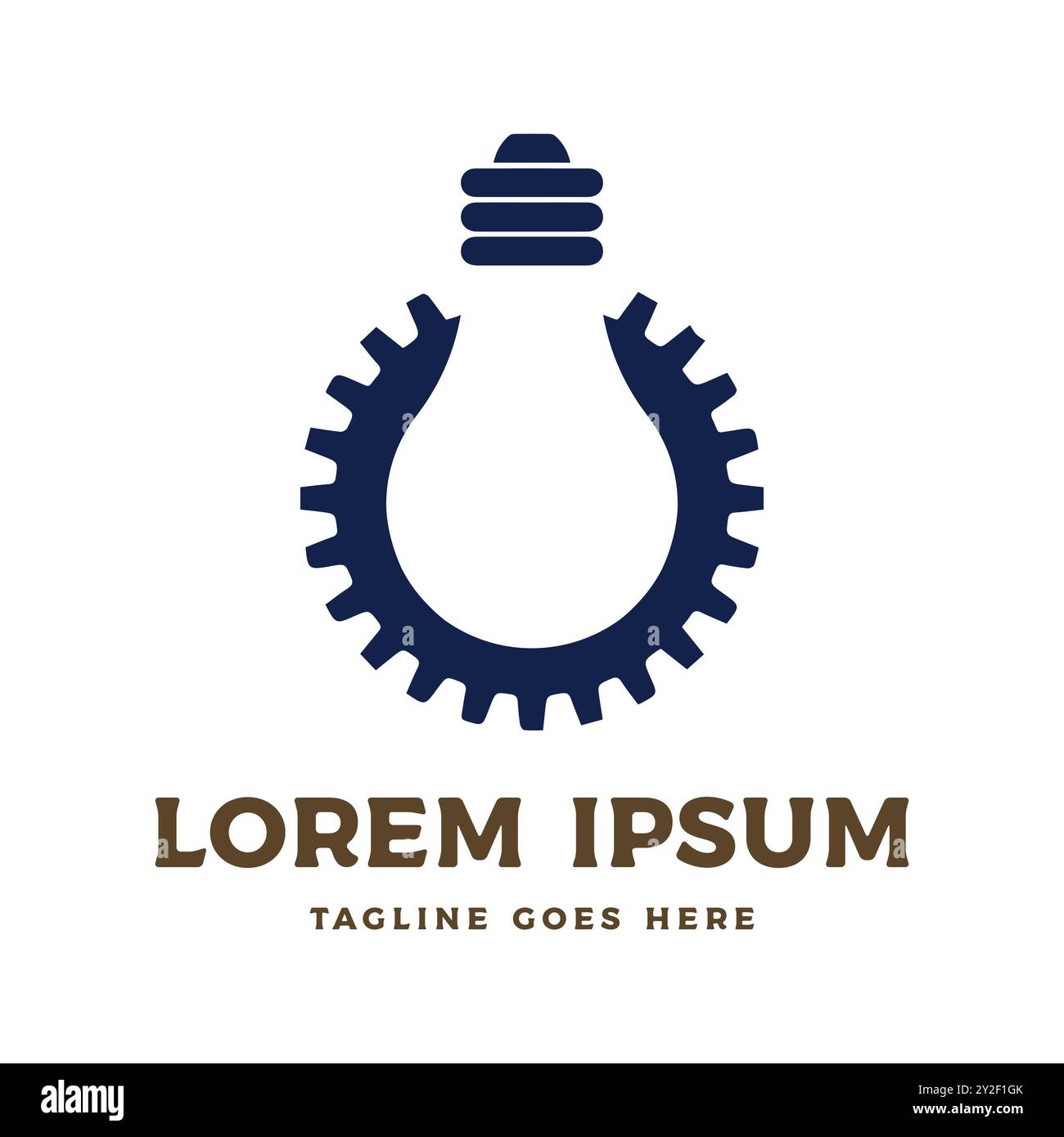 Smart mechanical cog logo hi-res stock photography and images - Alamy