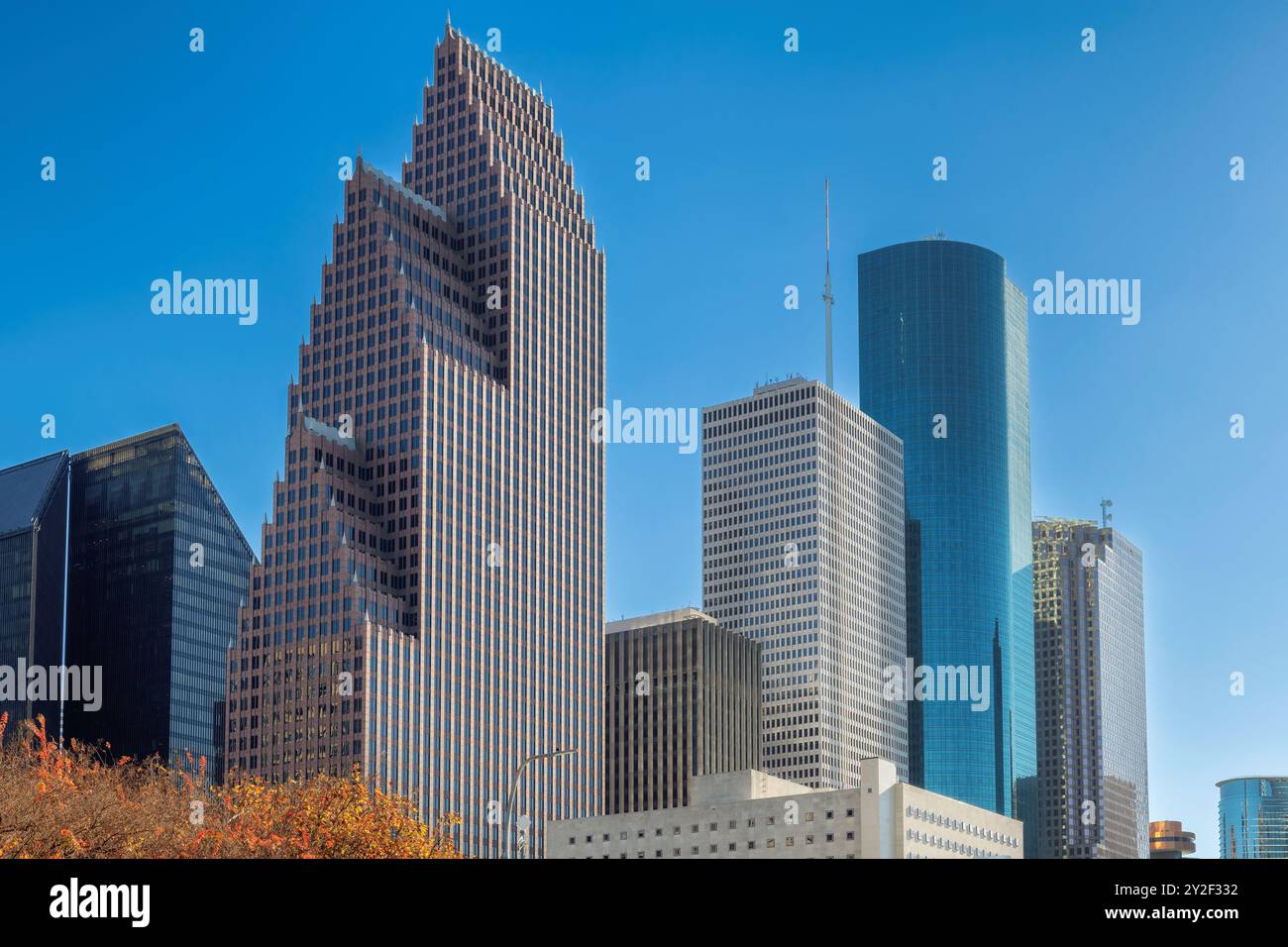 Skyscrapers in Houston downtown in Houston, Texas, USA Stock Photo - Alamy