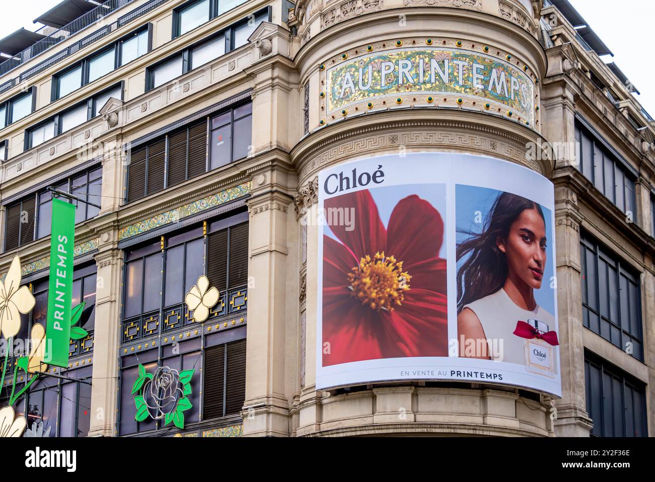 Advertising billboard for Chloé Eau de Parfum fragrance on the facade ...