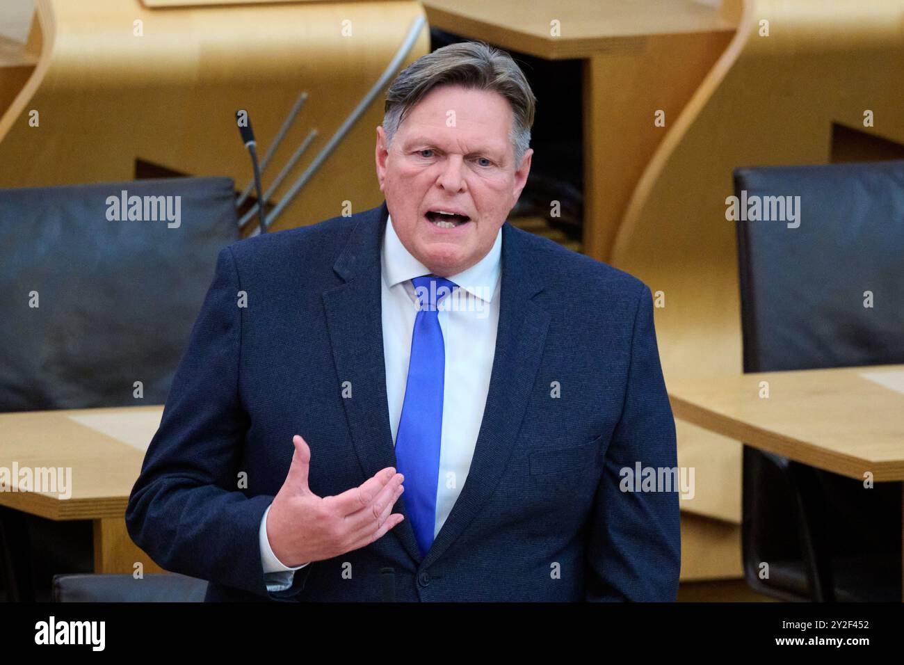 Edinburgh Scotland, UK 10 September 2024. Stephen Kerr MSP at the ...