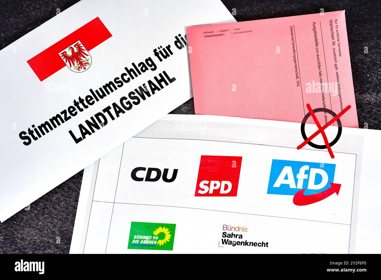 Bavaria, Germany - September 10, 2024: Symbol for the state election in ...