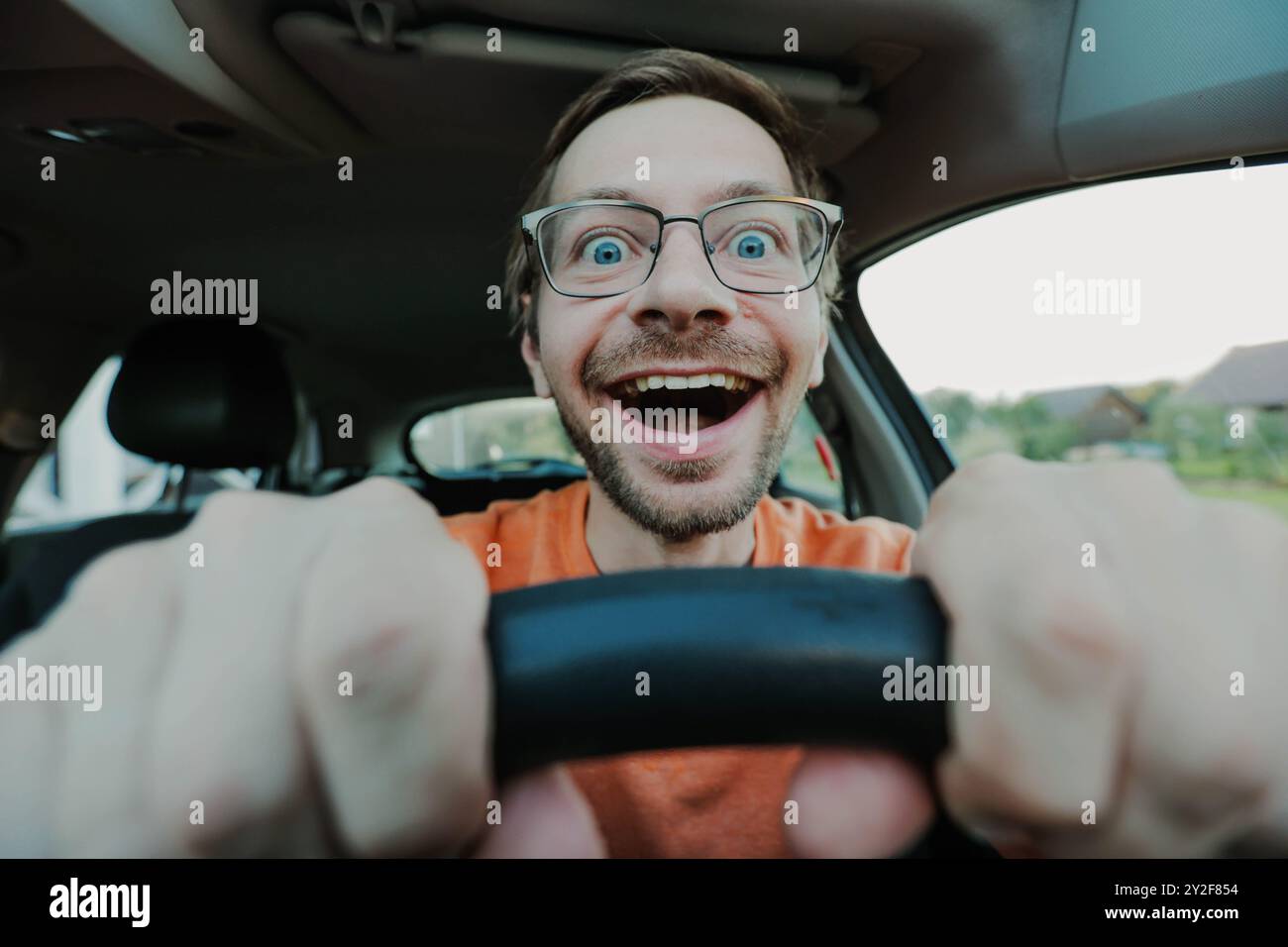 Novice driver holding car hi-res stock photography and images - Alamy