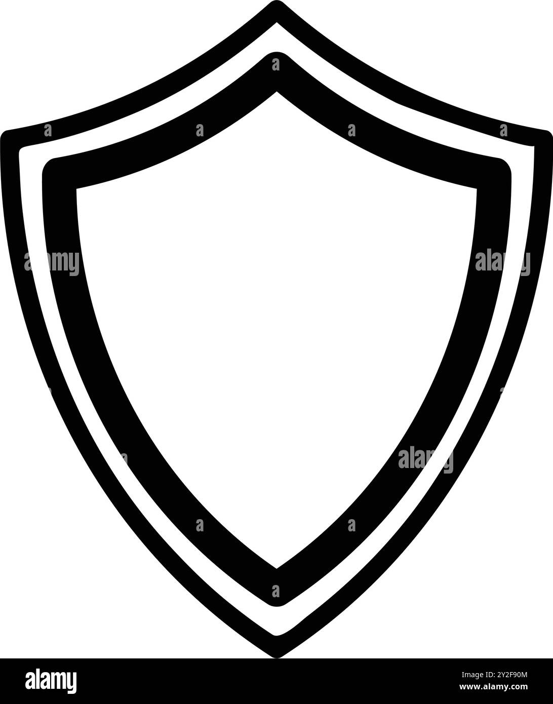 Frame shield icon element, outline border grunge shape icon, decorative ...