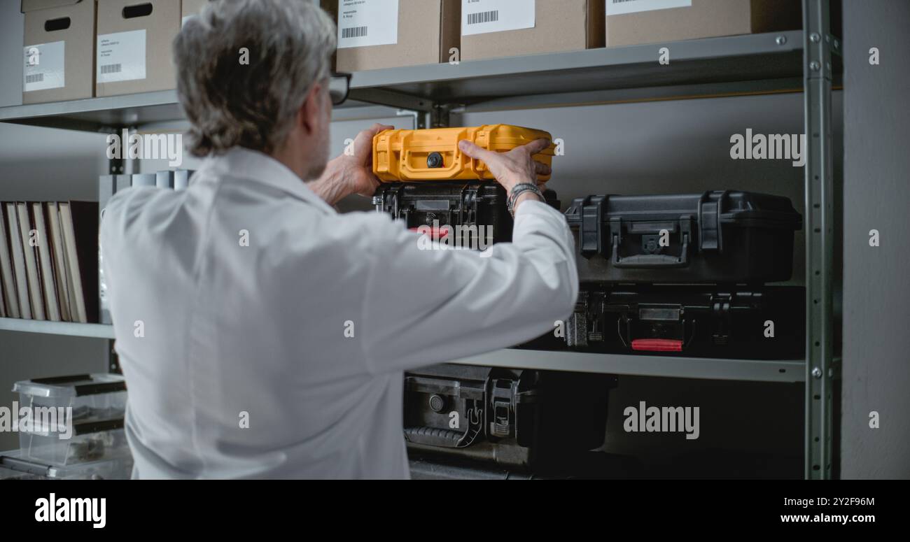 Modern archaeological science laboratory mature hi-res stock ...