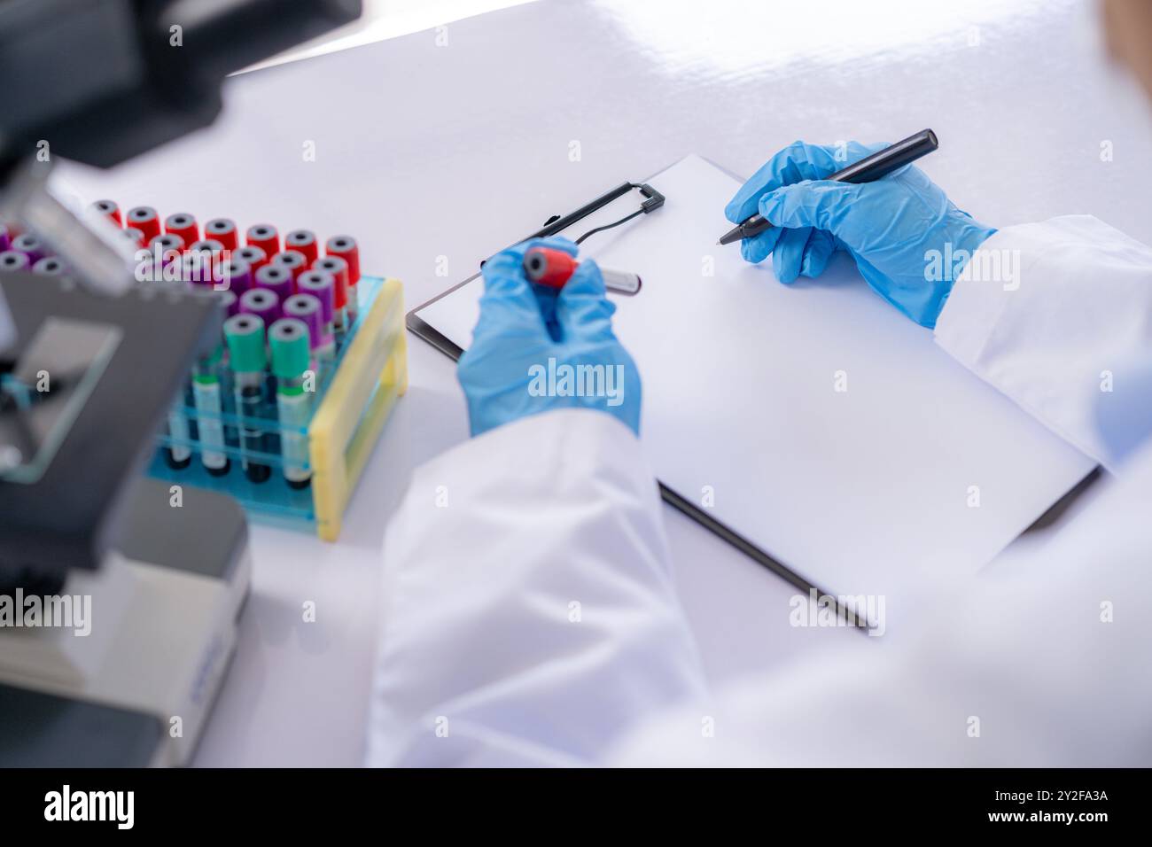 The laboratory and blood sample testing Stock Photo - Alamy