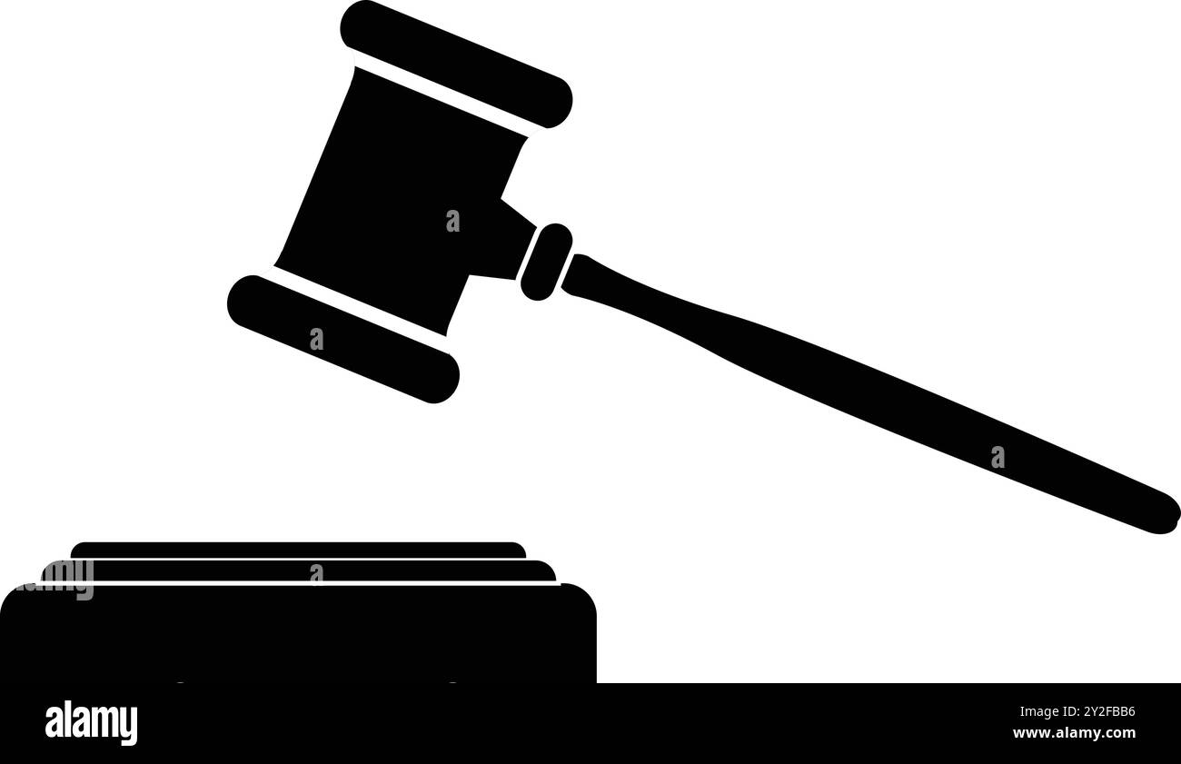 Lawyer judge law gavel hammer Stock Vector Images - Alamy