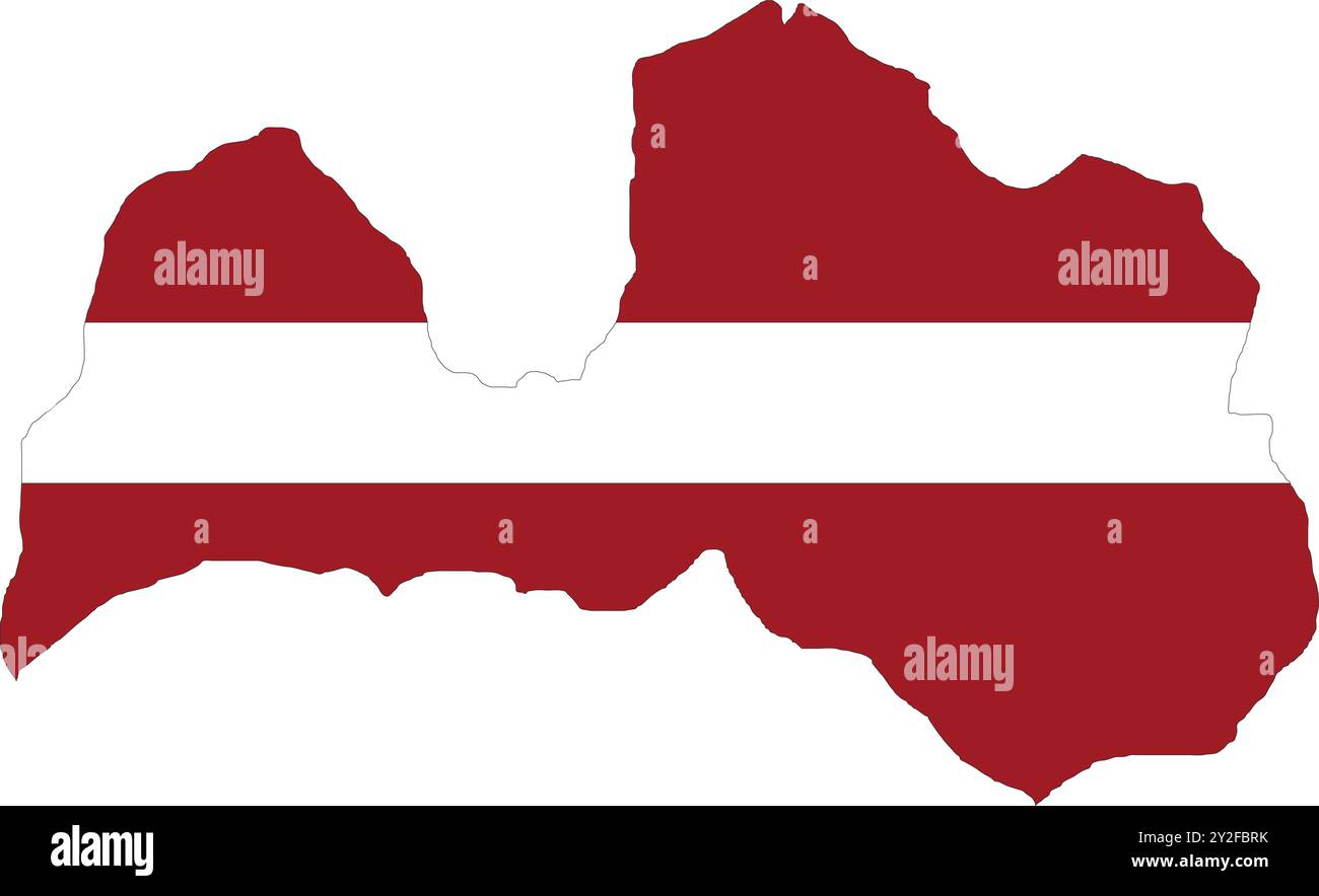 Latvia Flag in Map, Latvia Map with Flag, Map of Latvia, Map with Flag, Nation Flag Latvia Stock ...