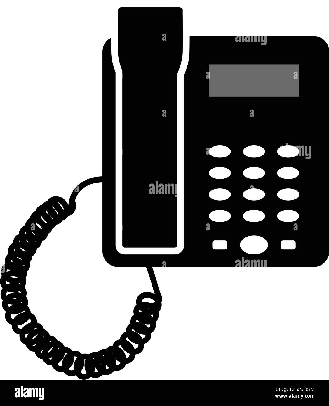 Landline Basic Phone, Booking sign, Room service, Telephone Icon ...