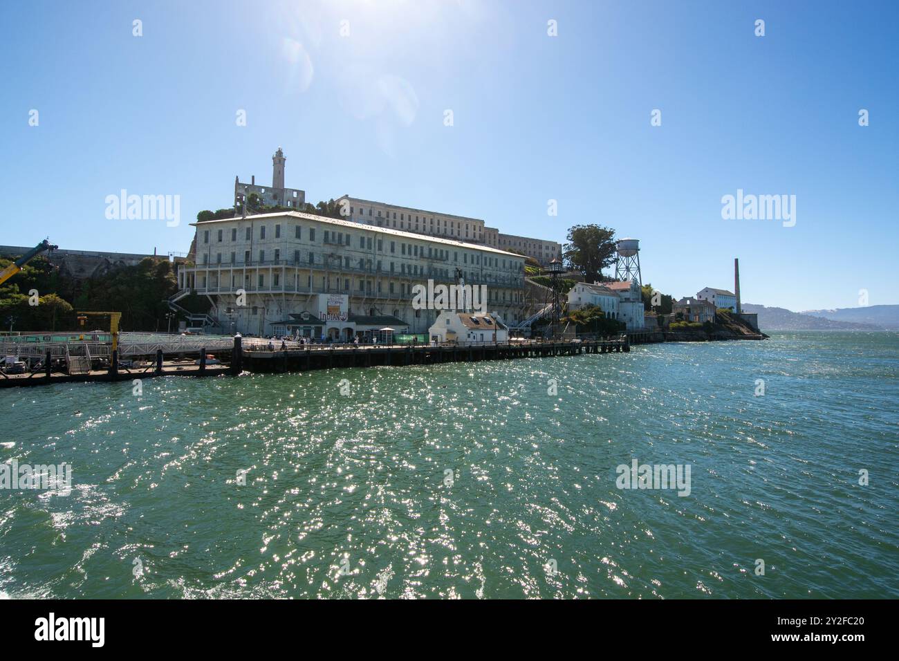 Alcatraz, a former maximum-security prison located on Alcatraz Island ...