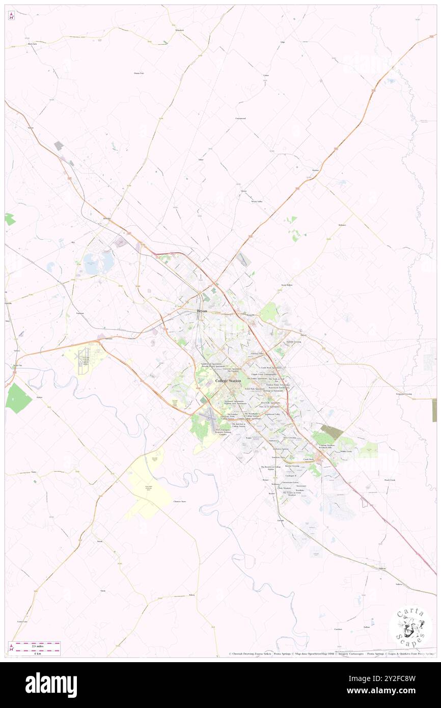 Brazos map Cut Out Stock Images & Pictures - Alamy