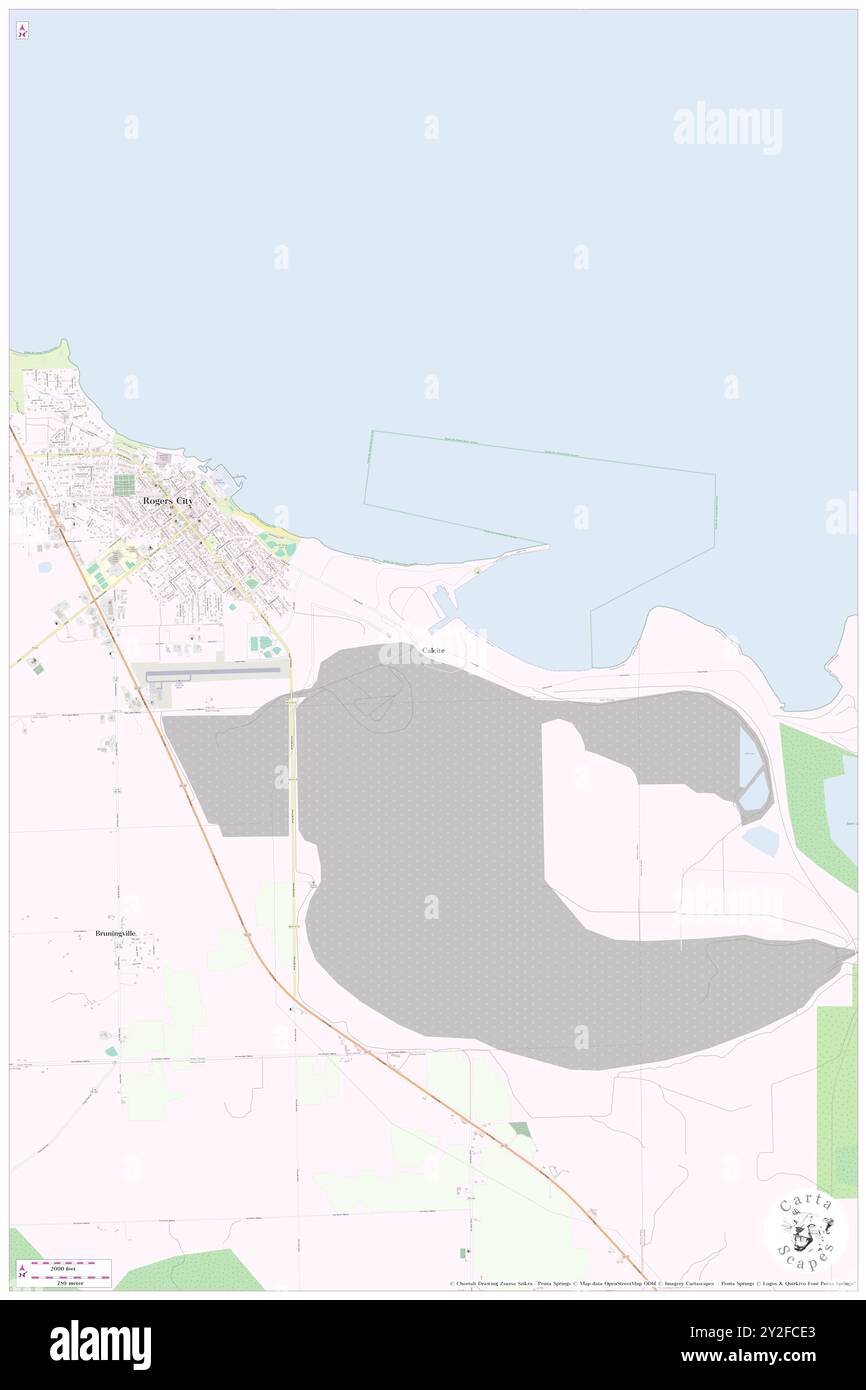 Calcite, Presque Isle County, US, United States, Michigan, N 45 24' 32 ...