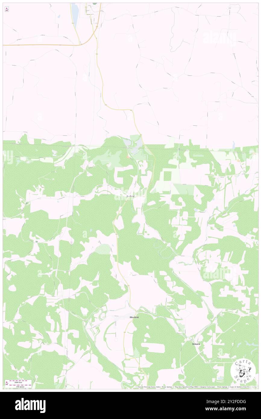 Coshocton county map Cut Out Stock Images & Pictures - Alamy