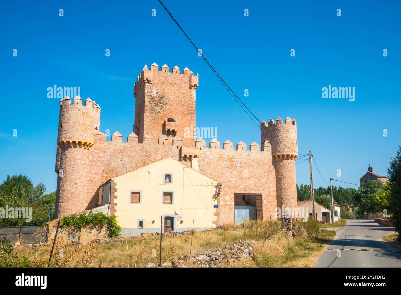 Medieval castle. Guijosa, Guadalajara province, Castilla La Mancha ...