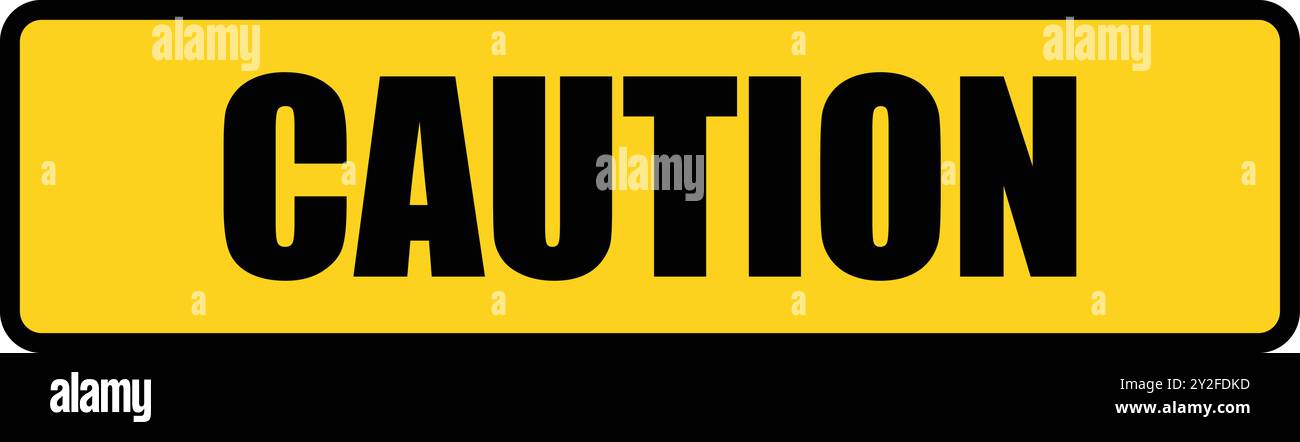 Caution Board, Hazard warning attention sign, Yellow warning, danger ...