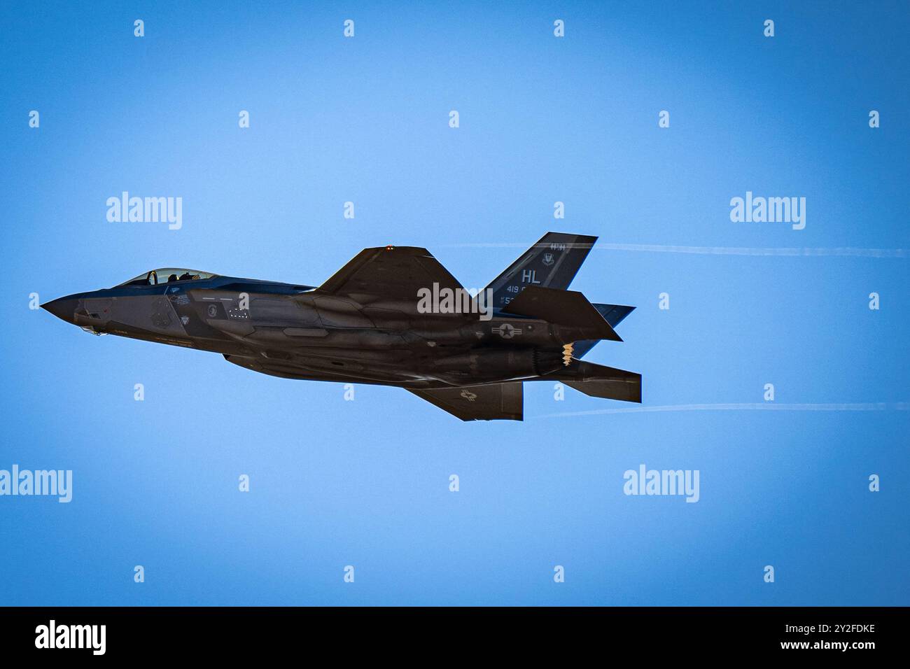 A U.S. Air Force pilot assigned to the 338th Fighter Squadron performs ...