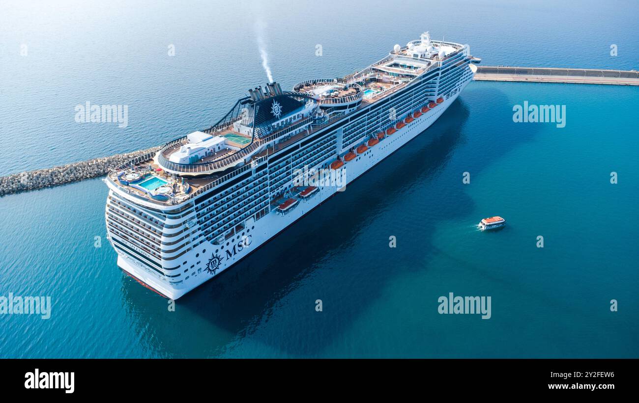 Katakolon, Greece - August 30, 2024: The cruise ship MSC Splendida in ...