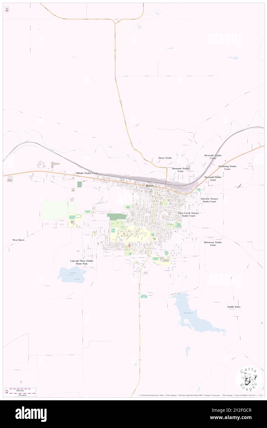 A and B Trailer Court Number Two, Hill County, US, United States ...