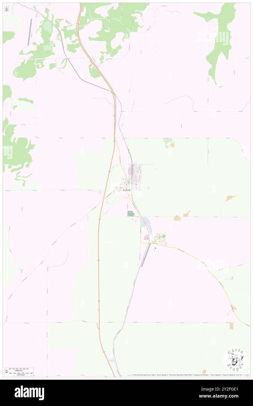 Map of spangle washington Cut Out Stock Images & Pictures - Alamy