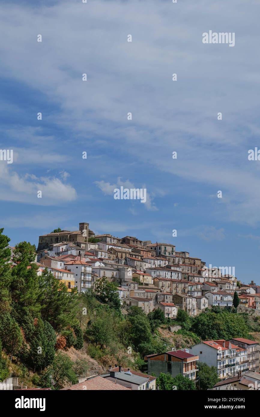 View of Colobraro, a village in Basilicata, Italy Stock Photo - Alamy