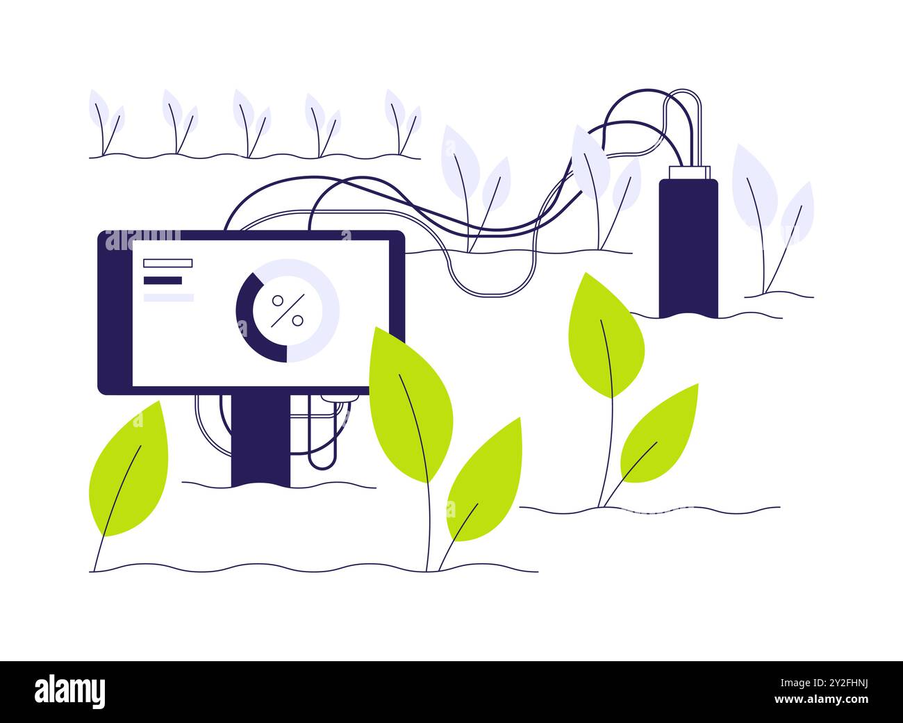 Soil moisture sensor abstract concept vector illustration Stock Vector ...