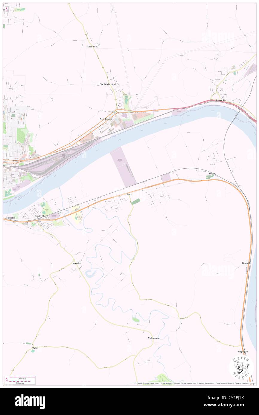 Greenup county map Cut Out Stock Images & Pictures - Alamy