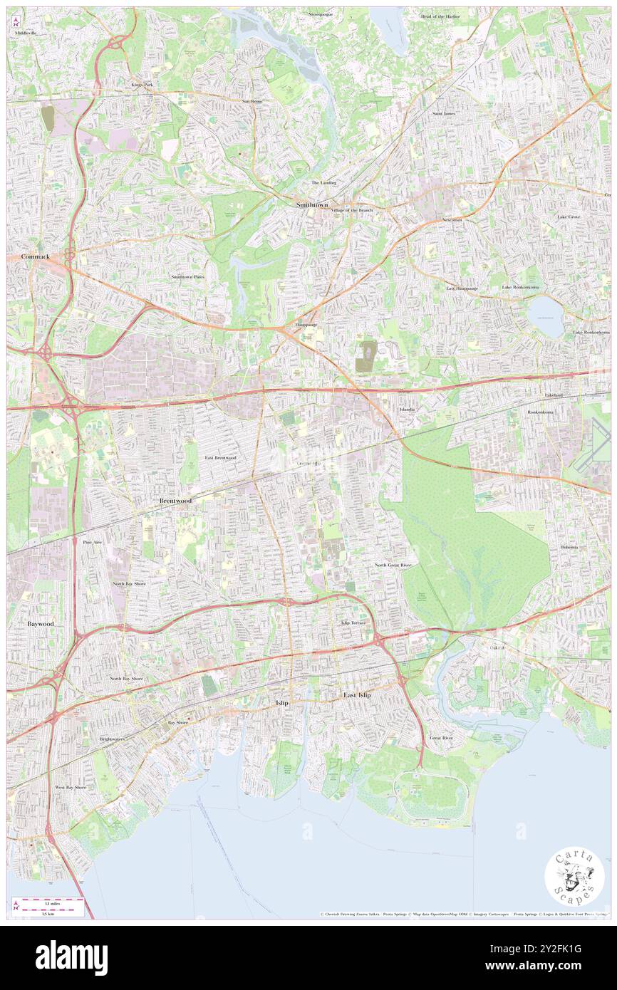 Map of central islip hi-res stock photography and images - Alamy