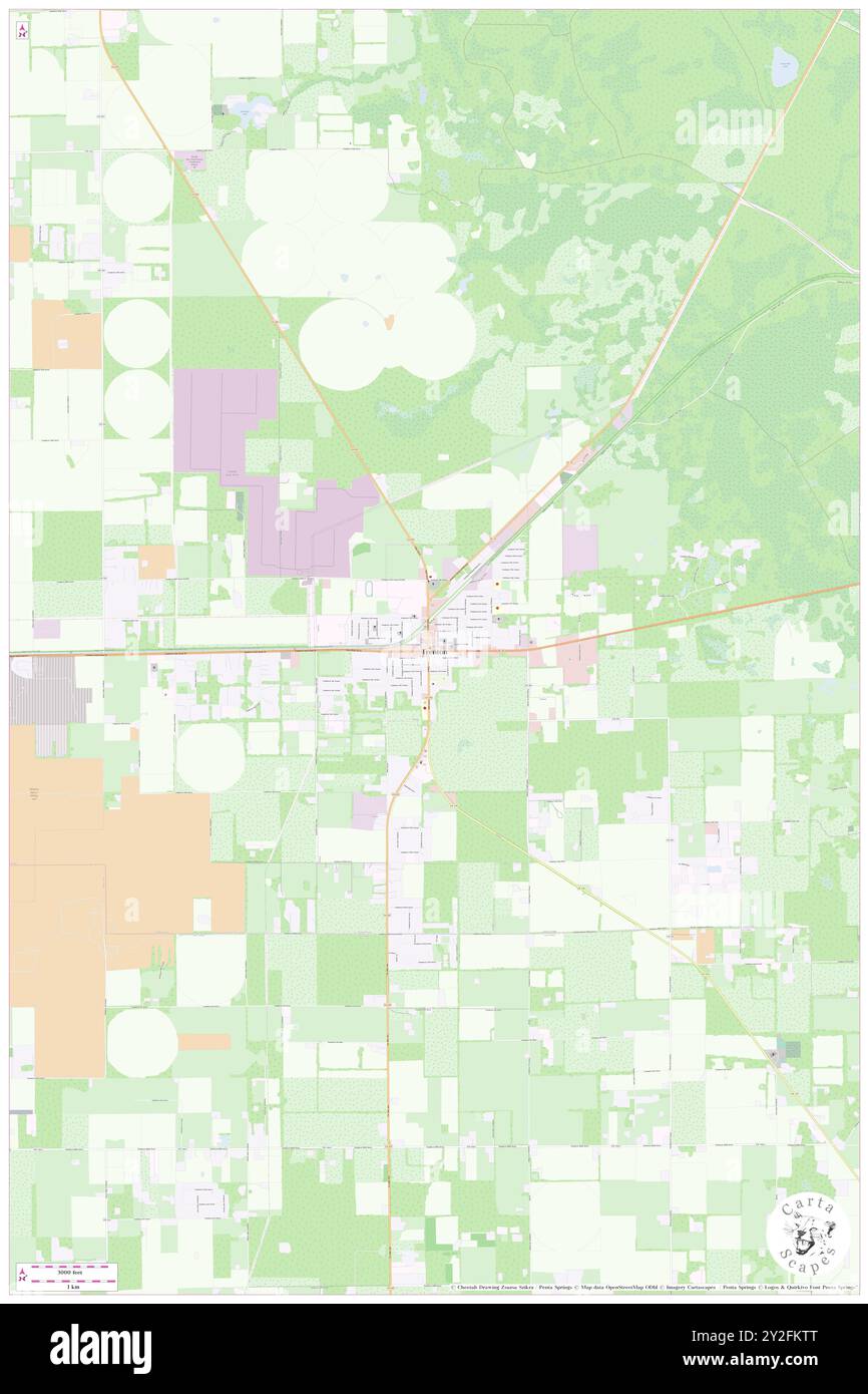 Gilchrist county map Cut Out Stock Images & Pictures - Alamy