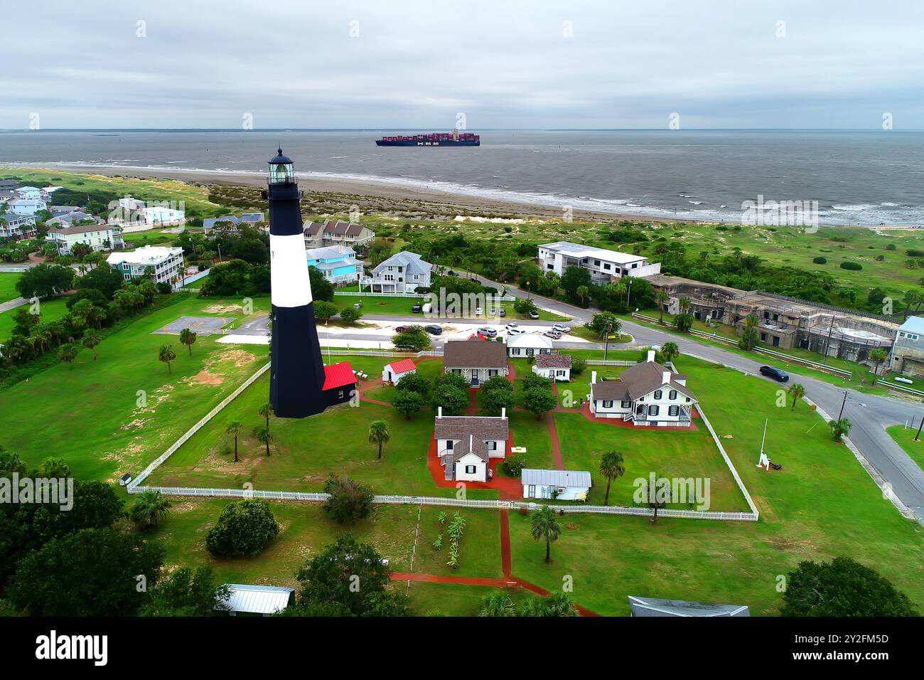 Historic Tybee Island Gerogia Light Station Lighthouse in Tybee Island ...