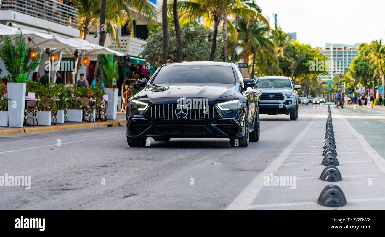 Miami Beach, Florida USA - June 6, 2024: 2020 Mercedes-Benz AMG GT 63 ...