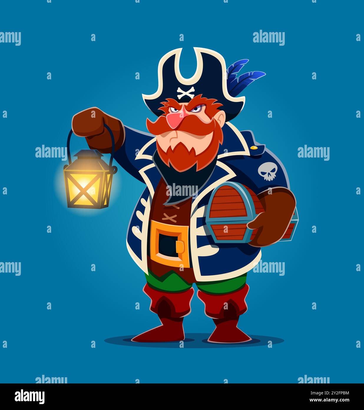 Pirate lantern character cartoon hi-res stock photography and images ...