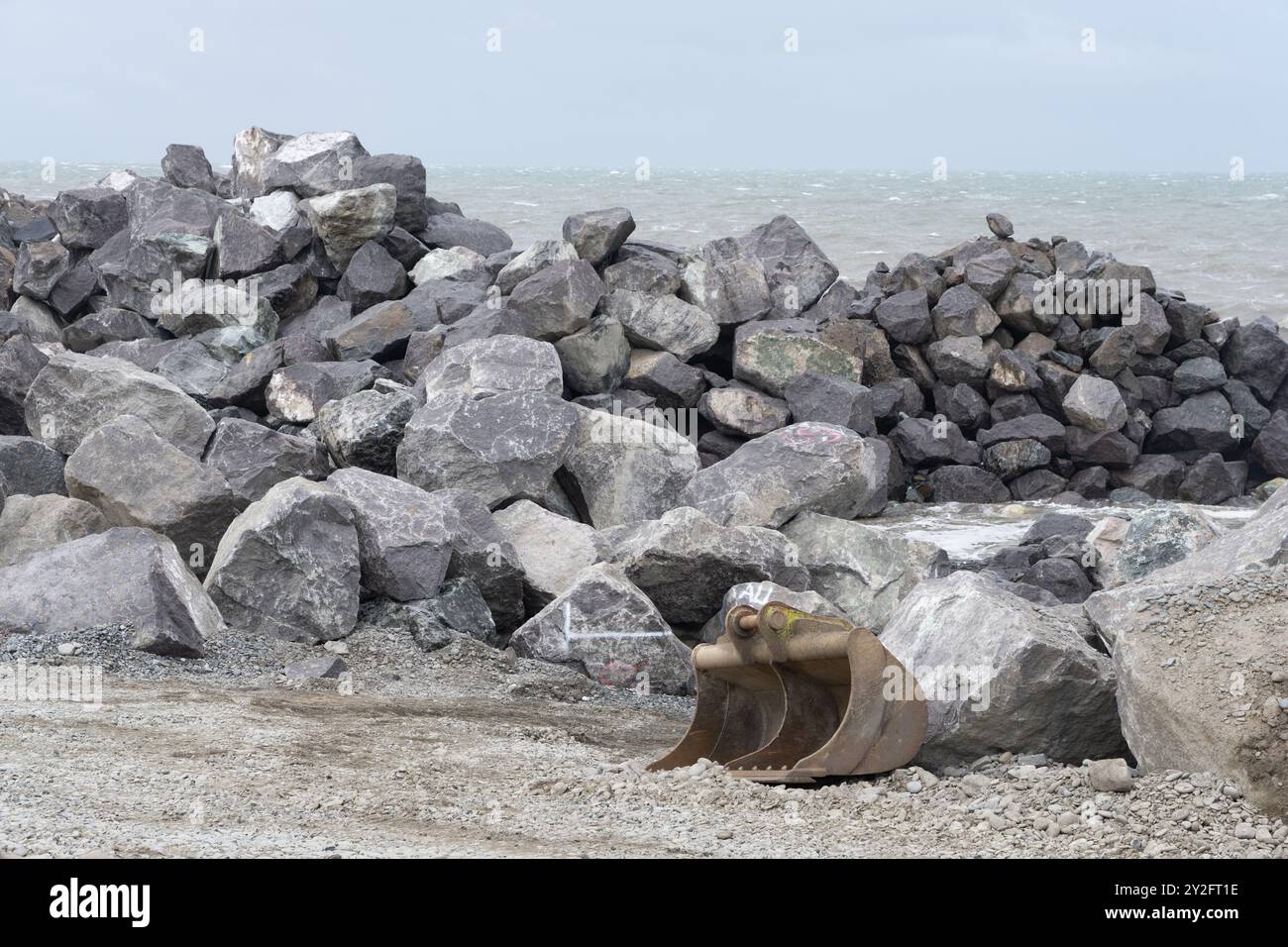 Aberaeron coastal defence scheme work underway to increase the town's ...