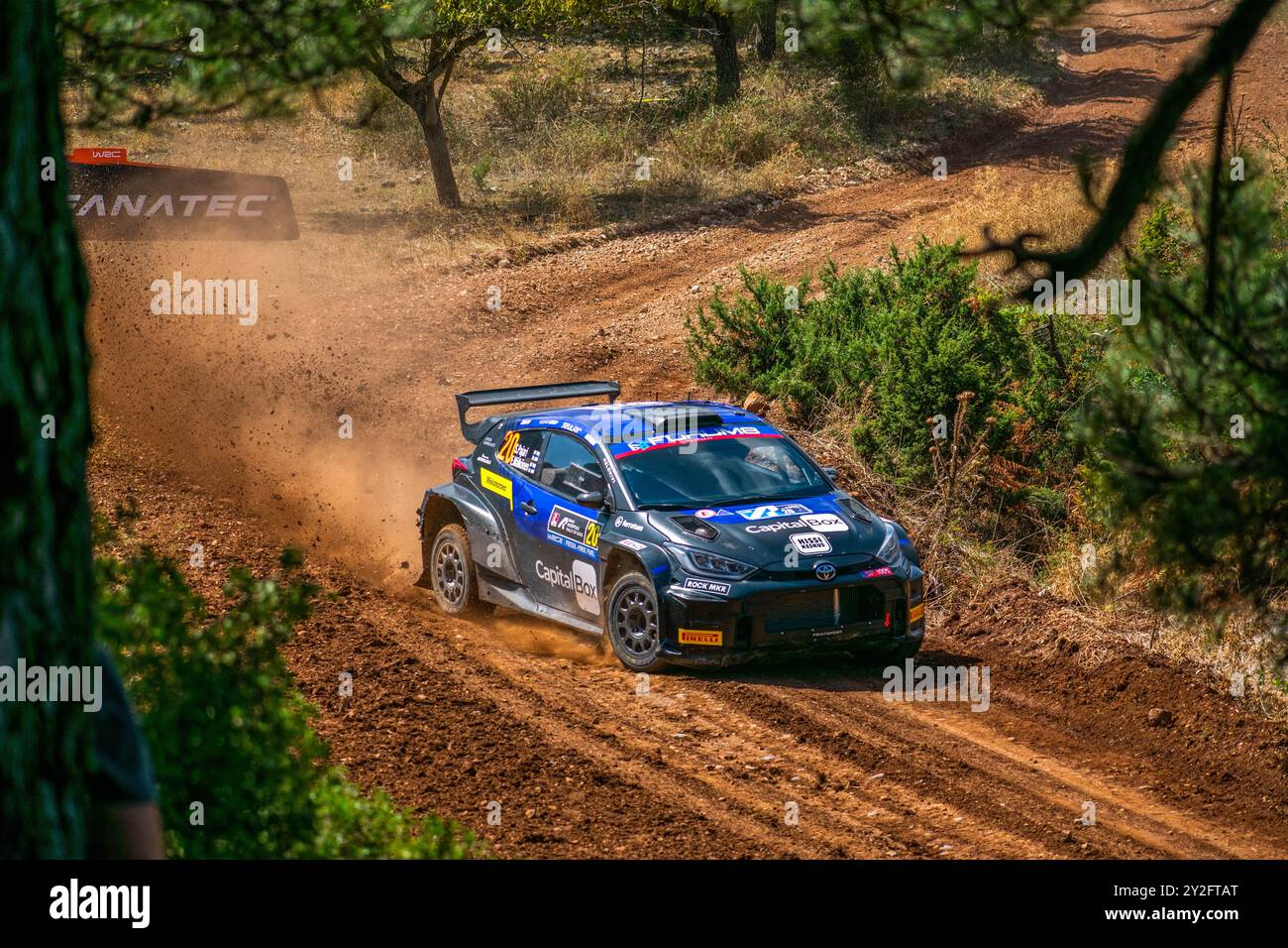 The Toyota GR Yaris Rally 2 of Sami Pajari and Enni Mälkönen Enni ...
