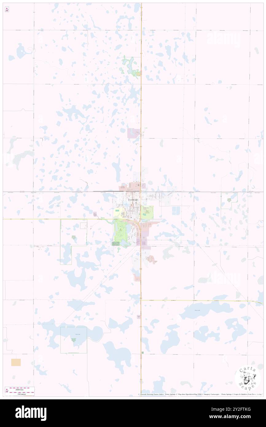 Map of forman north dakota Cut Out Stock Images & Pictures - Alamy