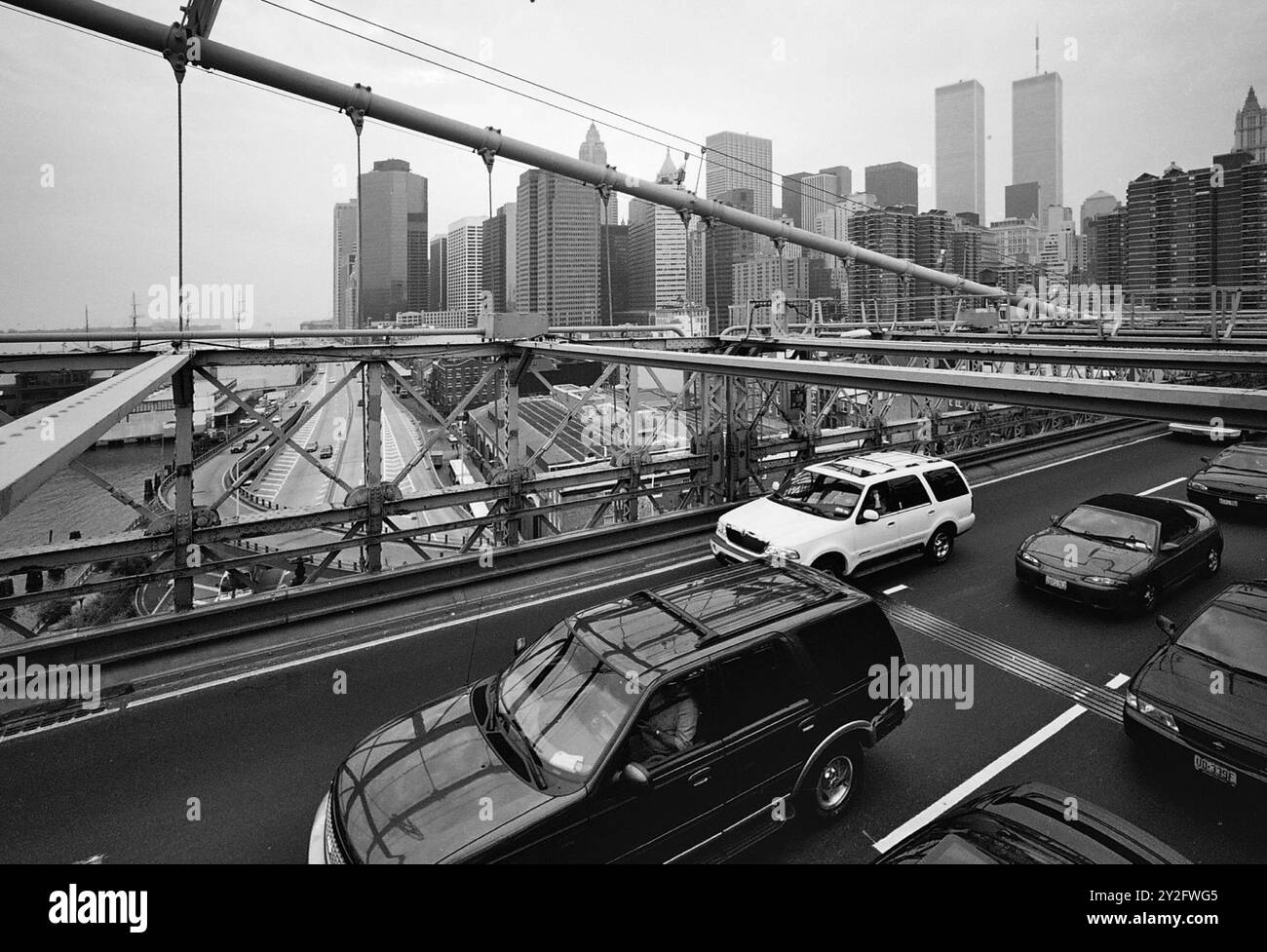 AJAXNETPHOTO. 6TH OCTOBER, 2000. NEW YORK CITY, USA. - TWIN TOWERS ...