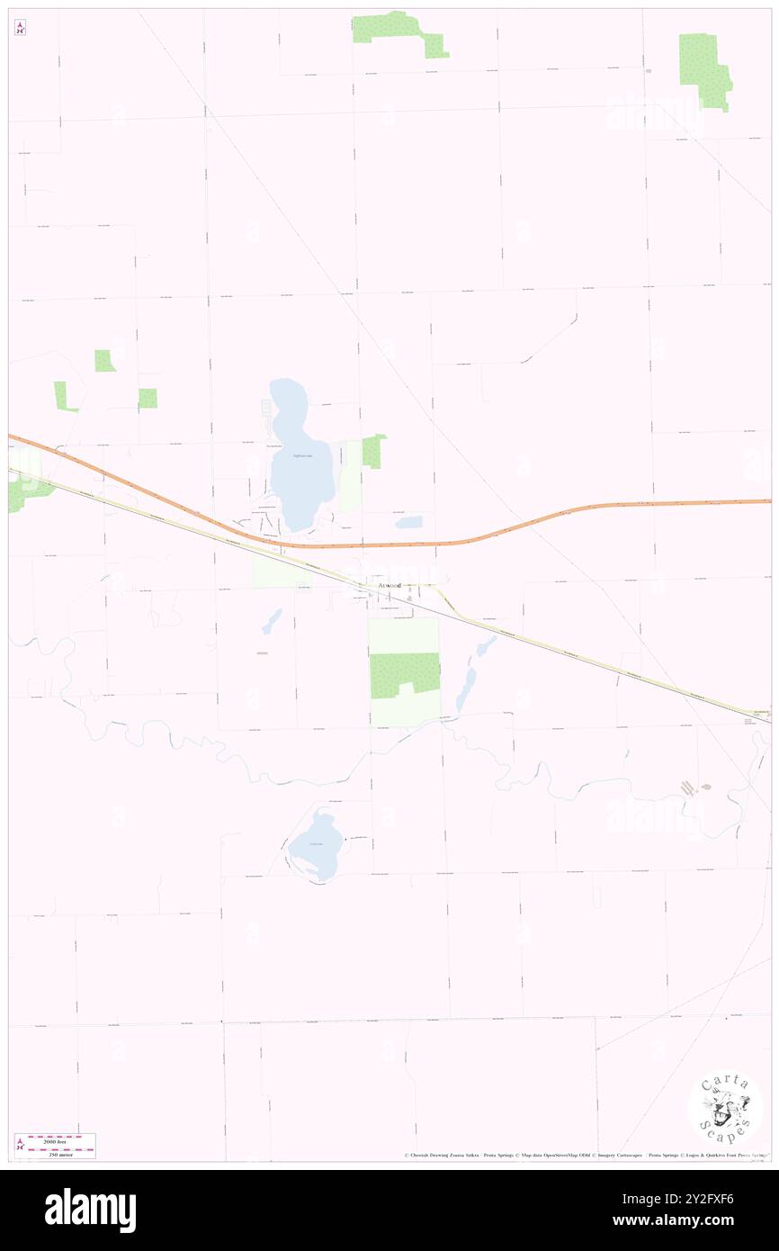 Map of atwood Cut Out Stock Images & Pictures - Alamy