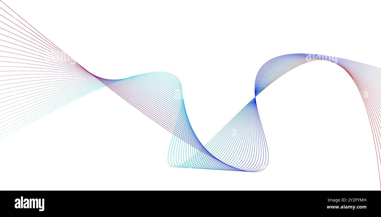 gradient moving lines design element. Vector illustration Stock Vector ...