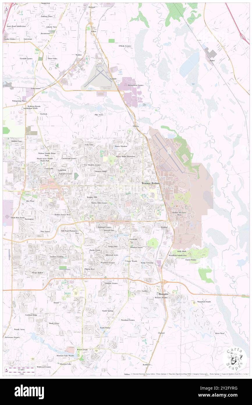 Map of warner robins Cut Out Stock Images & Pictures - Alamy