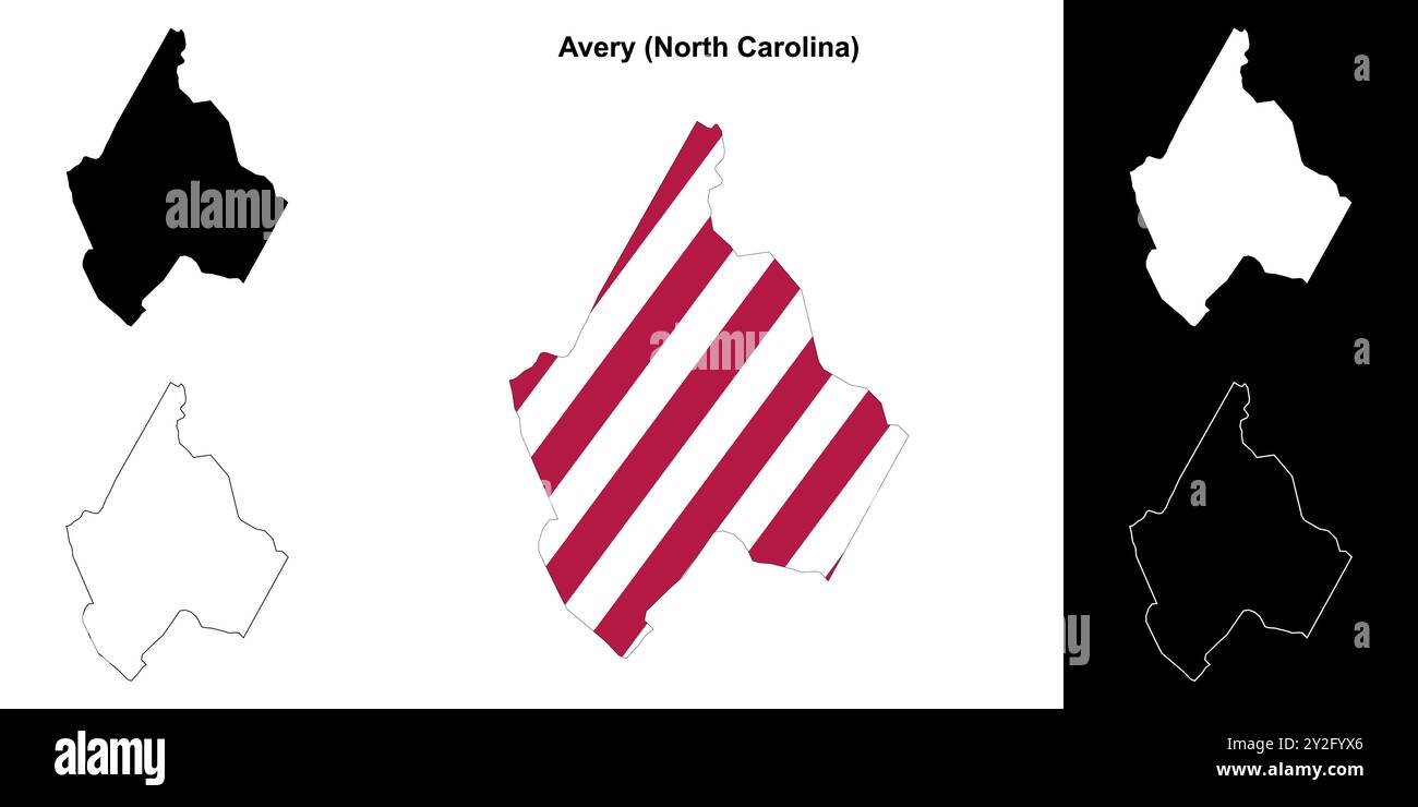 Avery vector map hi-res stock photography and images - Alamy