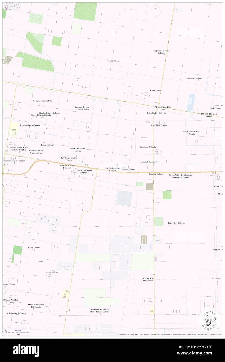 San Carlos Acres Colonia, Hidalgo County, US, United States, Texas, N ...