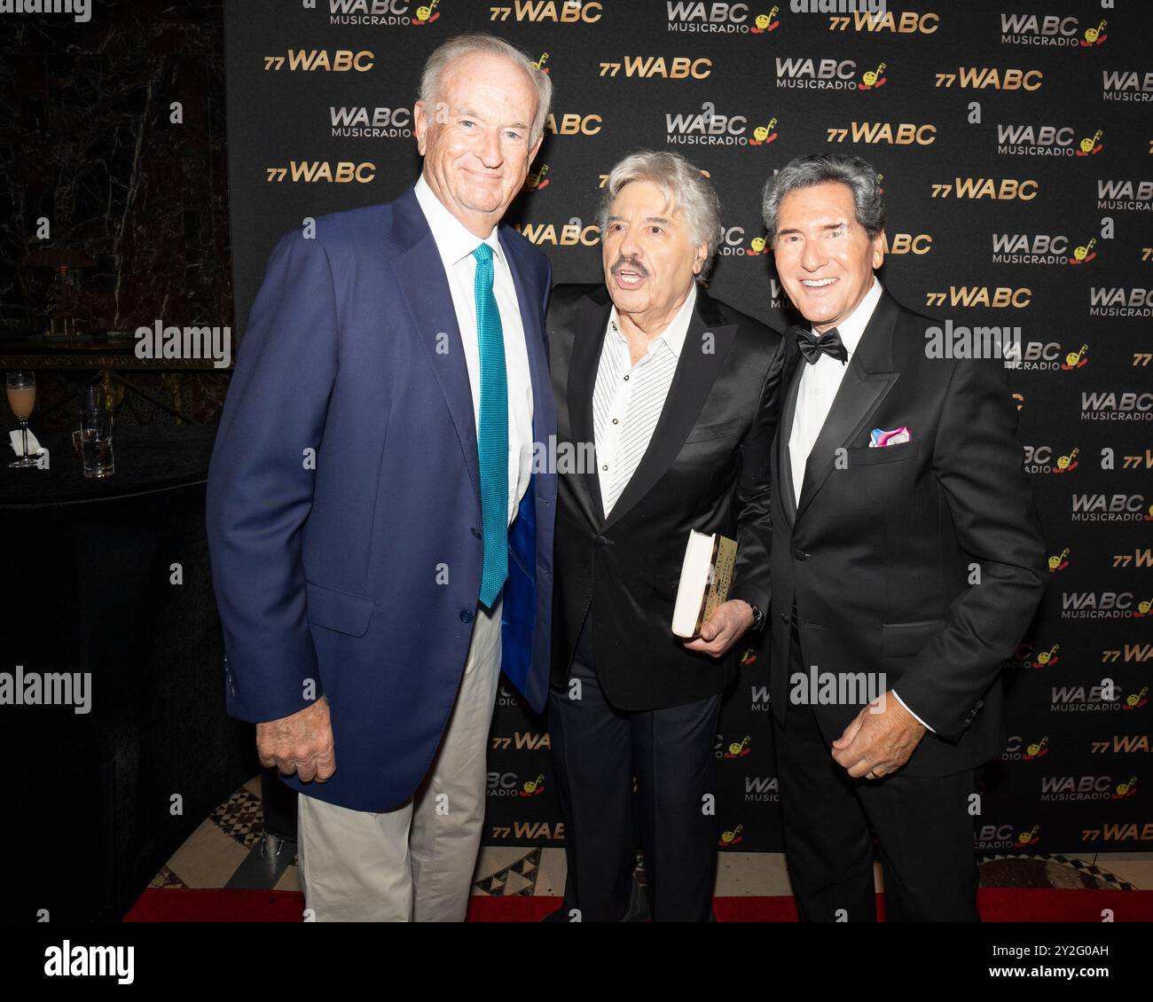 Bill O'Reilly, Tony Orlando and Ernie Anastos attends the WABC Unforgetable Gala honoring Tony ...