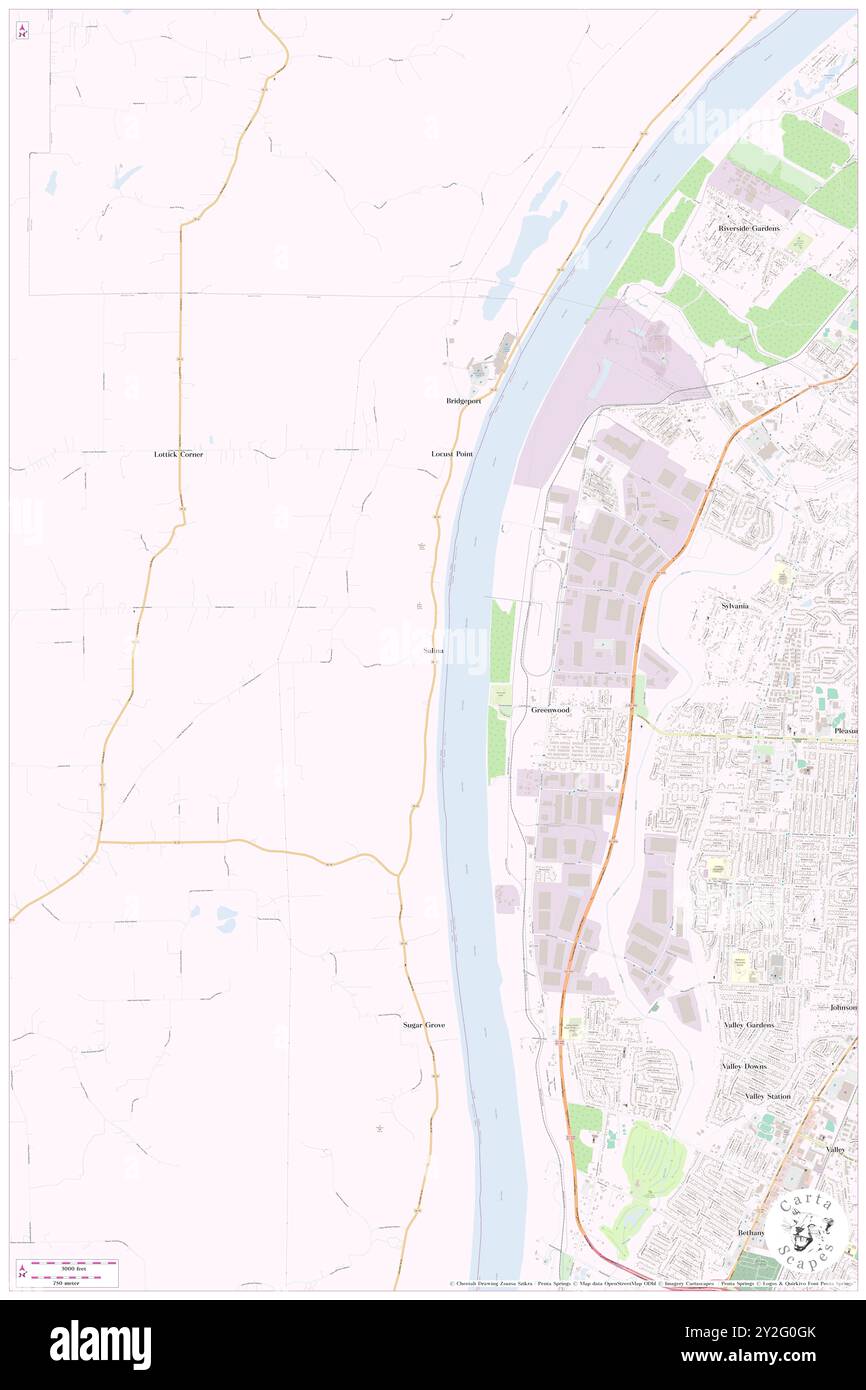 Harrison indiana map hi-res stock photography and images - Alamy