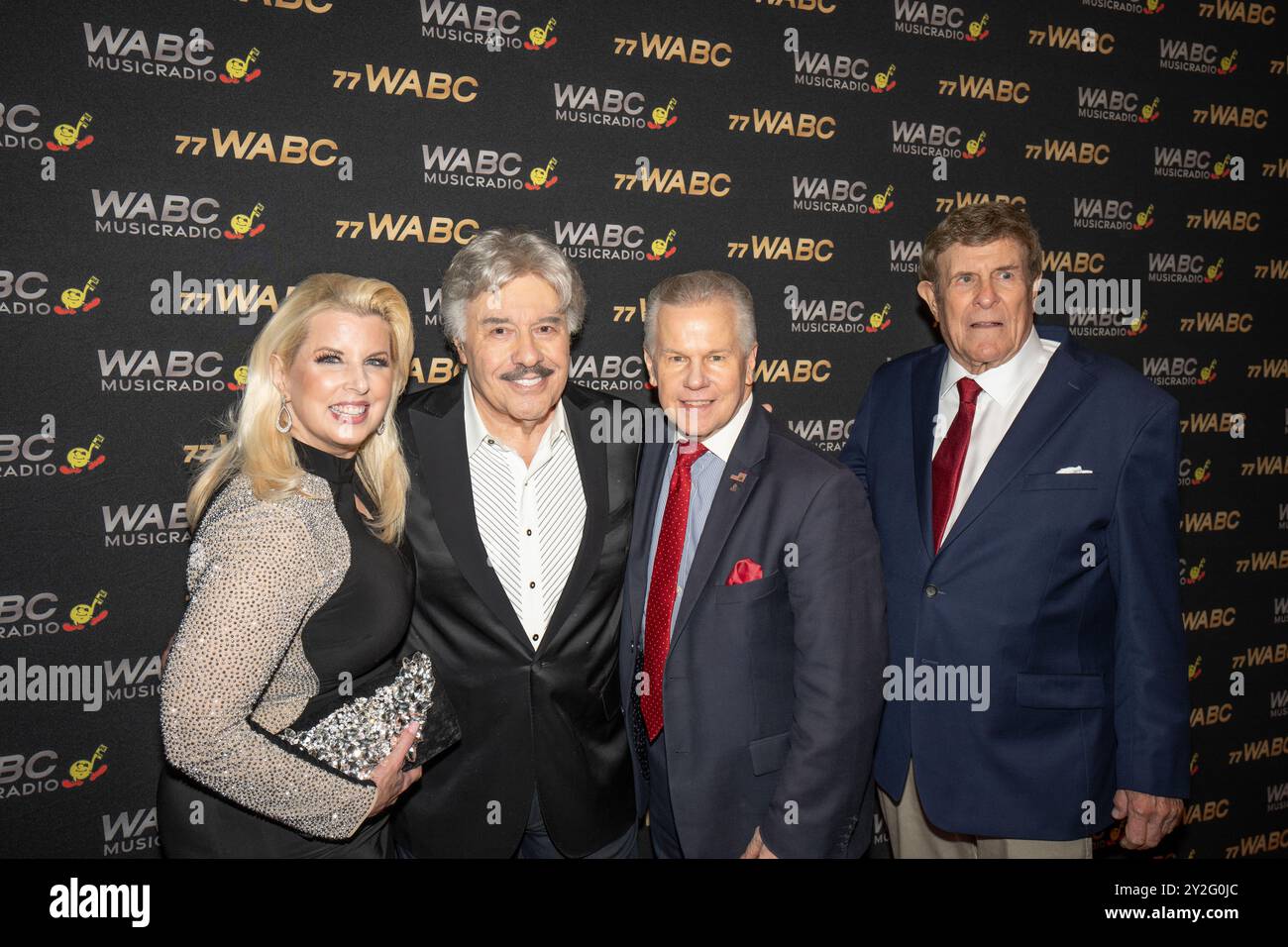 Rita Cosby, Tony Orlando, Tomaczek Bednarek and Cousin Brucie Morrow attends the WABC ...