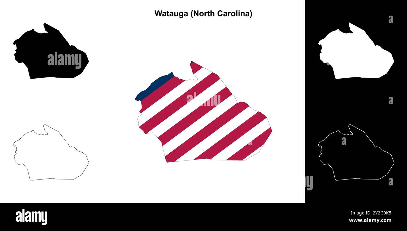 Watauga vector outline map hi-res stock photography and images - Alamy Watauga vector outline map hi-res stock photography and images - Alamy