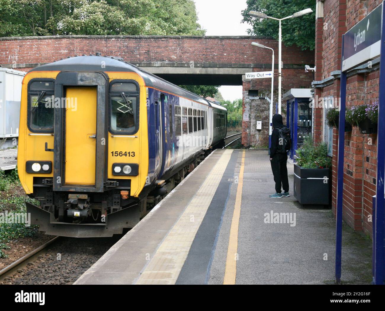 A Northern Rail train heading for Blackpool, along the Lancashire coast, United Kingdom, Europe ...