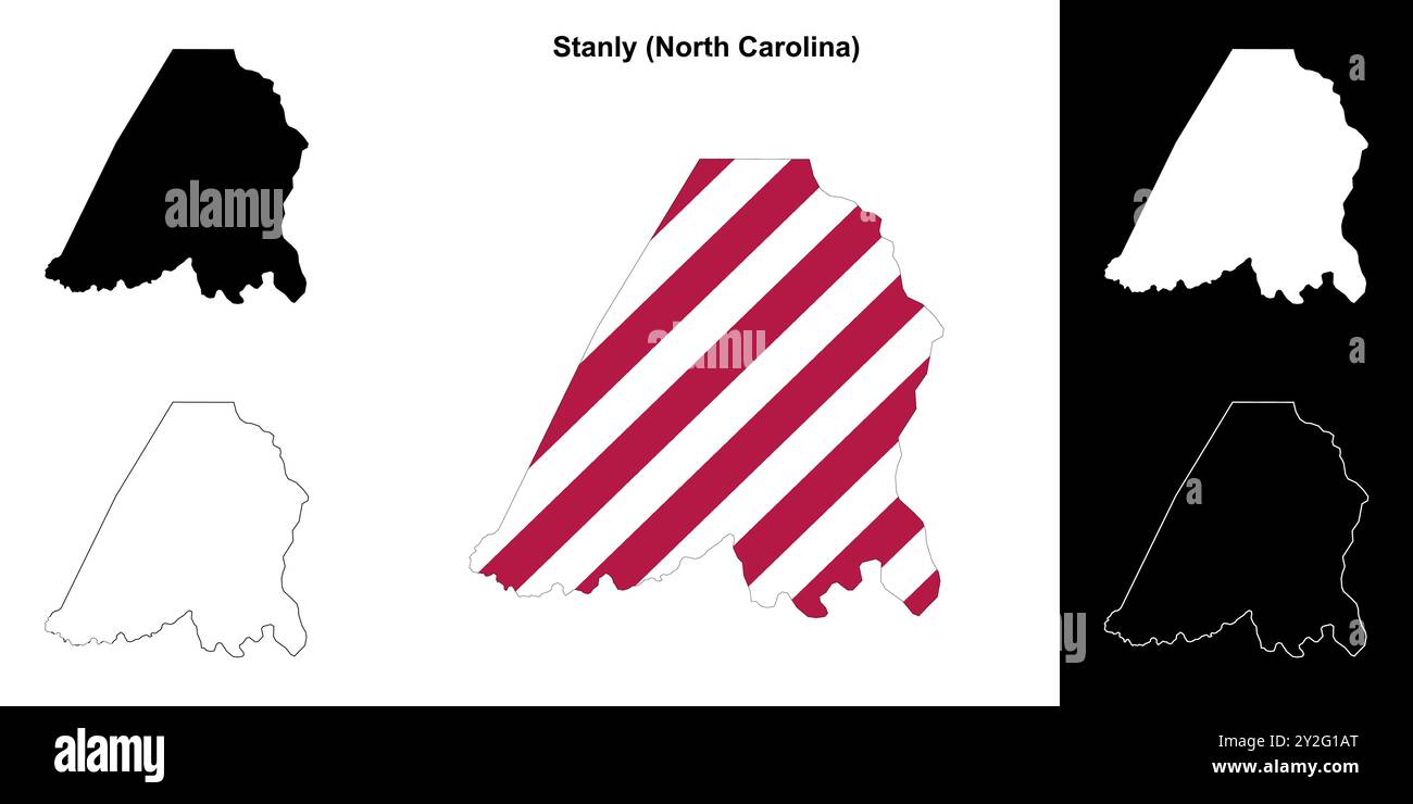 Stanly vector map hi-res stock photography and images - Alamy