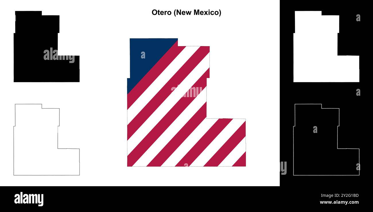 Blank otero map hi-res stock photography and images - Alamy