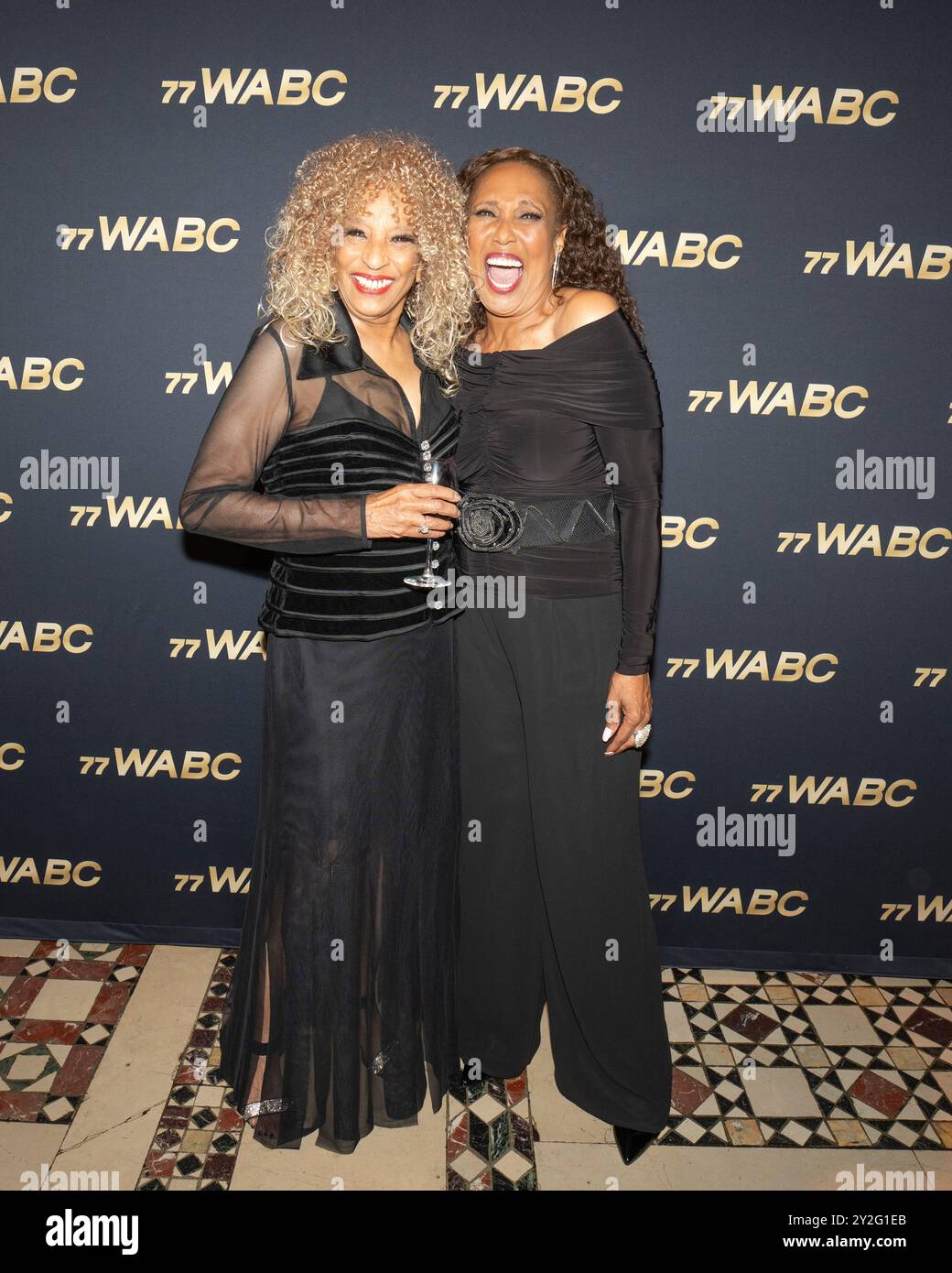 Joyce Vincent Wilson, Telma Hopkins attends the WABC Unforgetable Gala honoring Tony Orlandos at ...